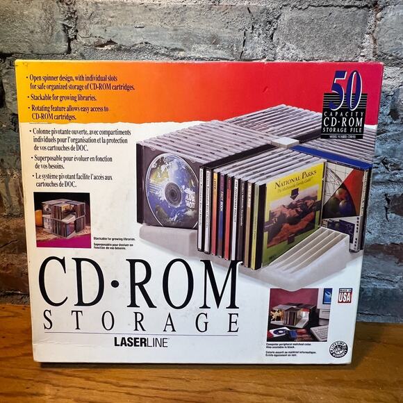 Laserline | Media | Vintage Laserline Cd Spinner Holds 5 Cds Media ...